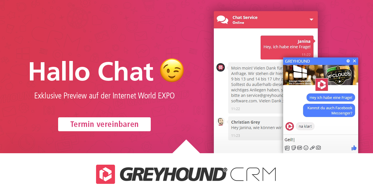 Live-Chat-Lösung für Onlineshops und Webseiten | GREYHOUND® Software